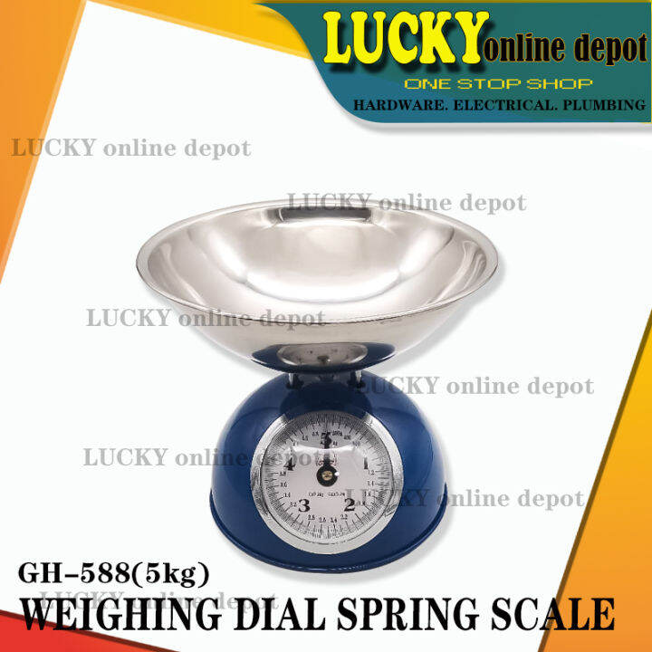 GH-588 GOLDHORSE SPRING DIAL 5KG WEIGHING SCALE | Lazada PH