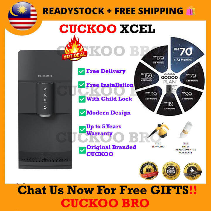 ORIGNAL CUCKOO XCEL Water Purifier 3 Colors Water Dispenser 6 Stage ...