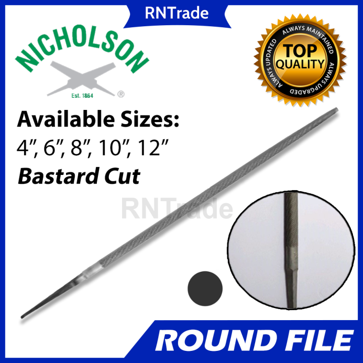 Nicholson File Round File Rough Cut (4 5 6 8 10 12 inches) KIKIL ...