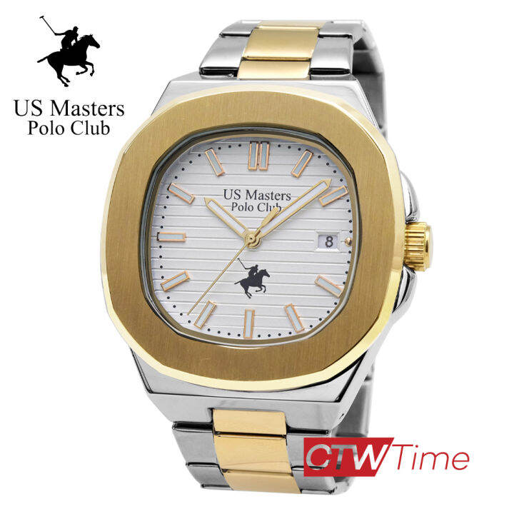 US Master Polo Club นาฬิกาข้อมือผู้ชาย สายสแตนเลส รุ่น USM-220902G ...
