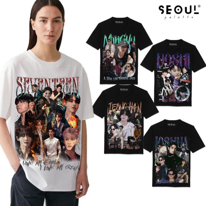SVT Concert Shirt Seventeen Merch 17 KPop T-shirt Graphic Tee Bootleg ...