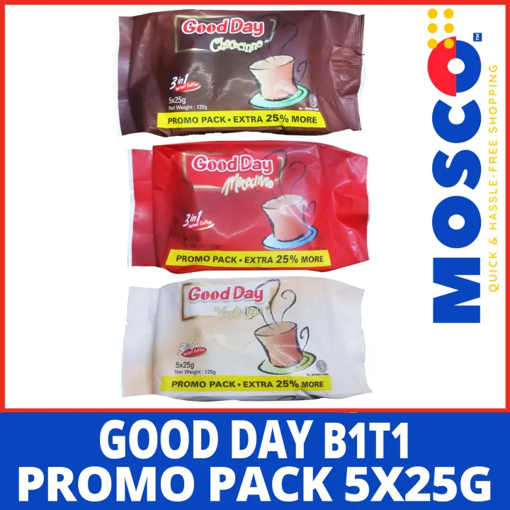 Good Day Promo Pack B1T1 Vanilla Latte Chococinno Mocacinno 3n1 Instant ...