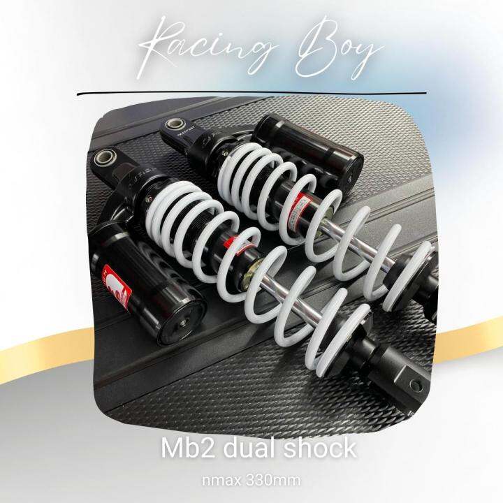 rcb mb2 series dual shock absorber nmax v1 330mm white black | Lazada PH