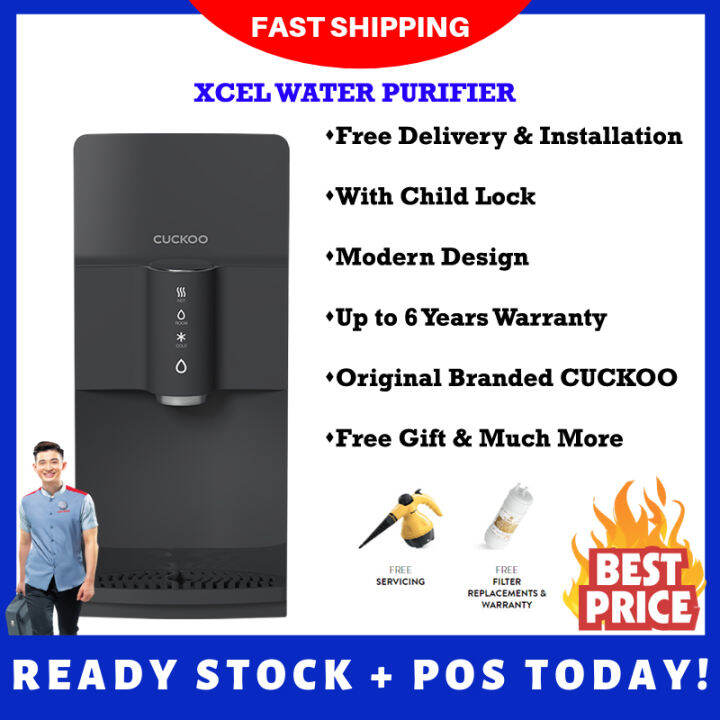 CUCKOO ONLINE MALL XCEL Water Purifier 3 Colors Water Dispenser 6 Stage ...