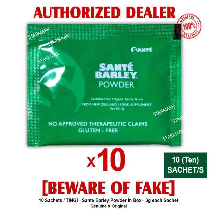 Sante Barley Powder in SACHET or SACHETS 3g ( TINGI ) from Sante Barley ...