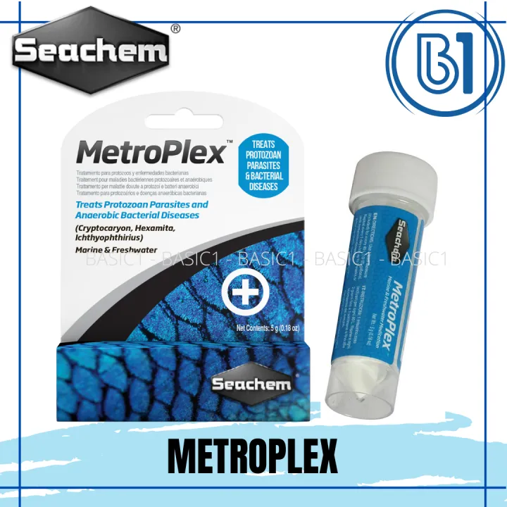 SEACHEM METROPLEX ANTI PARASITE 5G / 0.2 OZ ( Treats protozoan ...