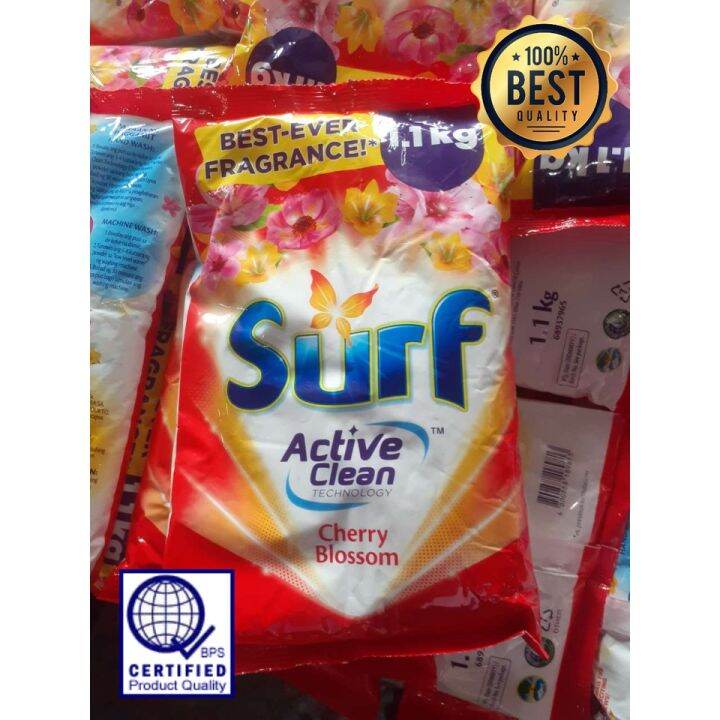 【COD】 1 kilo Surf Powder Detergent Laundry Powder Cherry Blossom 1.1kg ...