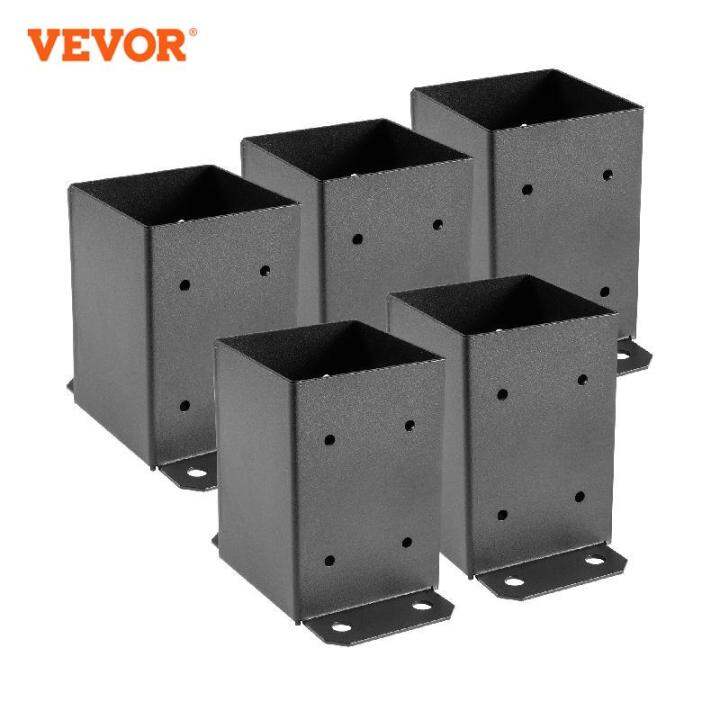 VEVOR 3.6×3.6 Inch Fence Post Base Mount 3 5 10 Pcs Concrete Deck Post ...