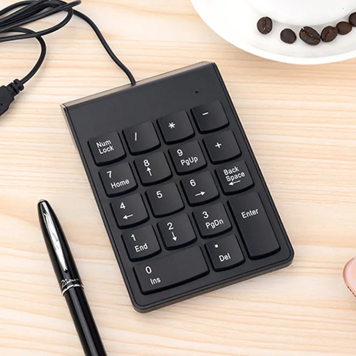 18 Keys Mini USB Wired Numeric Keypad Keyboard Numpad for PC Laptop ...