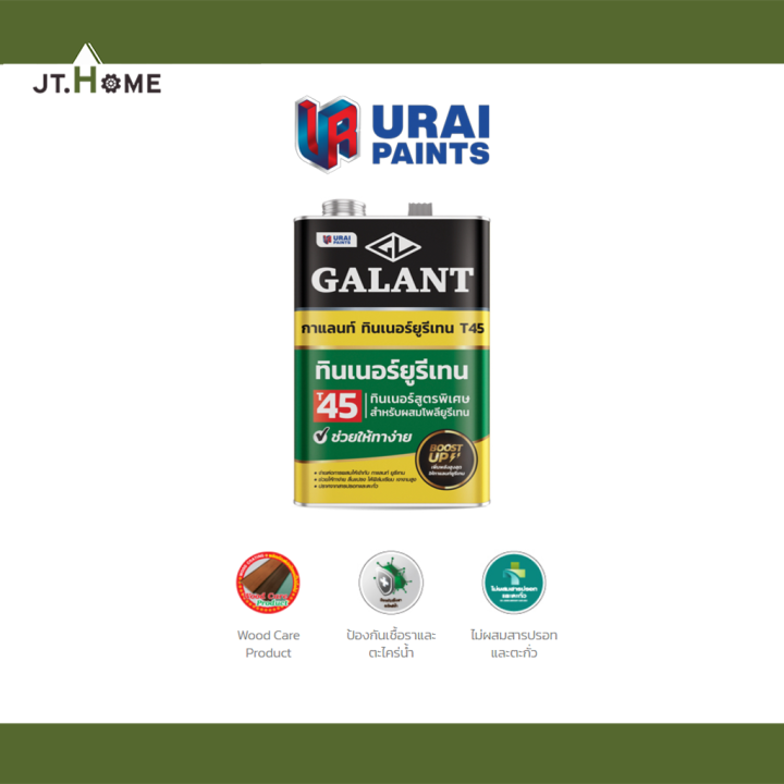 ทินเนอร์ยูรีเทน กาแลนท์ Galant Urethane Thinner No. T45 ขนาด 0.85 และ 3.5 ลิตร สูตรพิเศษ ผสม ...