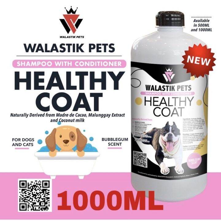 WALASTIK PETS Shampoo with Conditioner 1000ML | Lazada PH