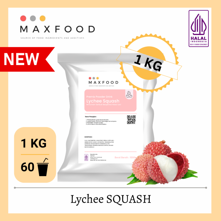 LYCHEE SQUASH / BUBUK MINUMAN SQUASH RASA LECI 1 KG | Lazada Indonesia