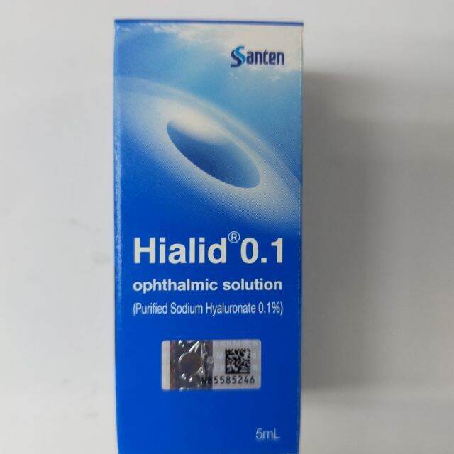 Hialid 0.1 ophthalmic solution (Purified sodium Hyaluronate 0.1%) 5mL EXP: 11/23 | Lazada