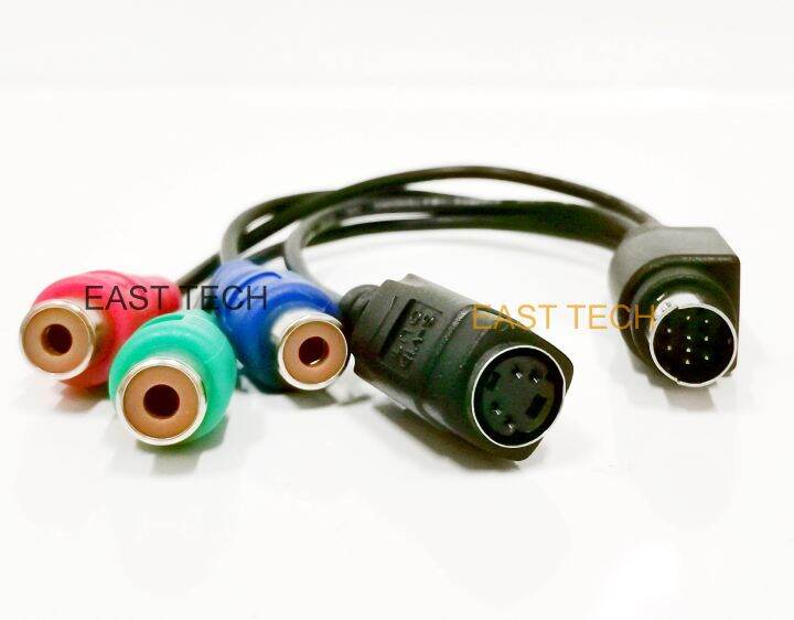 STOCK READY 7 Pin S-Video to Female RGB/ 3 RCA Cable and 4 pin S-Video ...