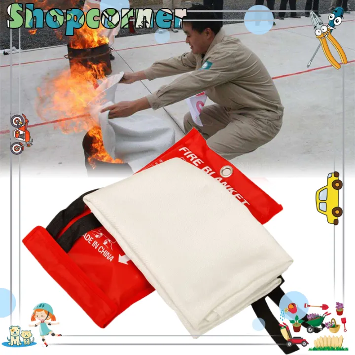 Selimut Pemadam Api Fiberglass Fire Blanket Original Pelindung Api Fire ...