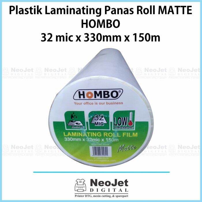 Hombo Plastik Laminating Laminasi Roll Doff Matte 330mm x 32mic x 150m ...