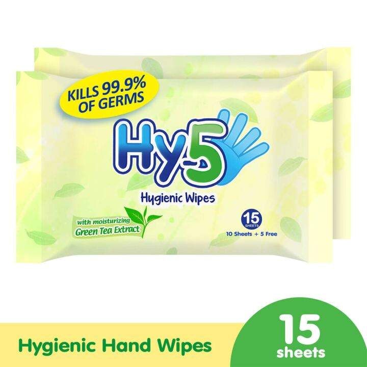 Hy-5 Hygienic Wipes 15s x 2 | Lazada PH