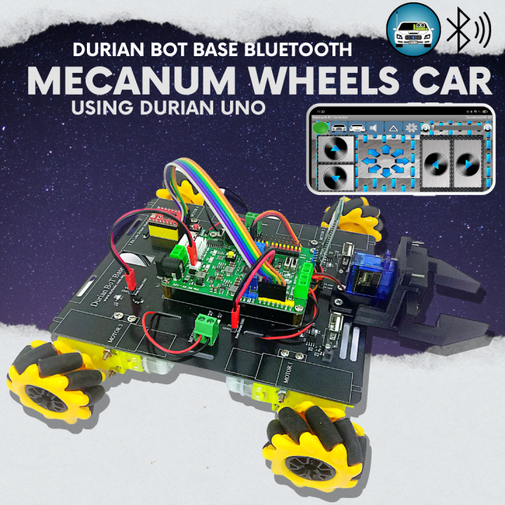 Arduino Stem Rbt Project Arduino Durian Bot Base Bluetooth Mecanum