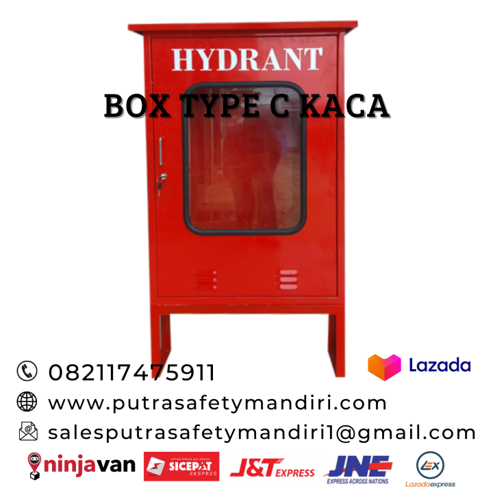 HYDRANT BOX TYPE C OUTDOOR 95X66X20CM OHB KOTAK DAMKAR PENYIMPANAN ALAT ...