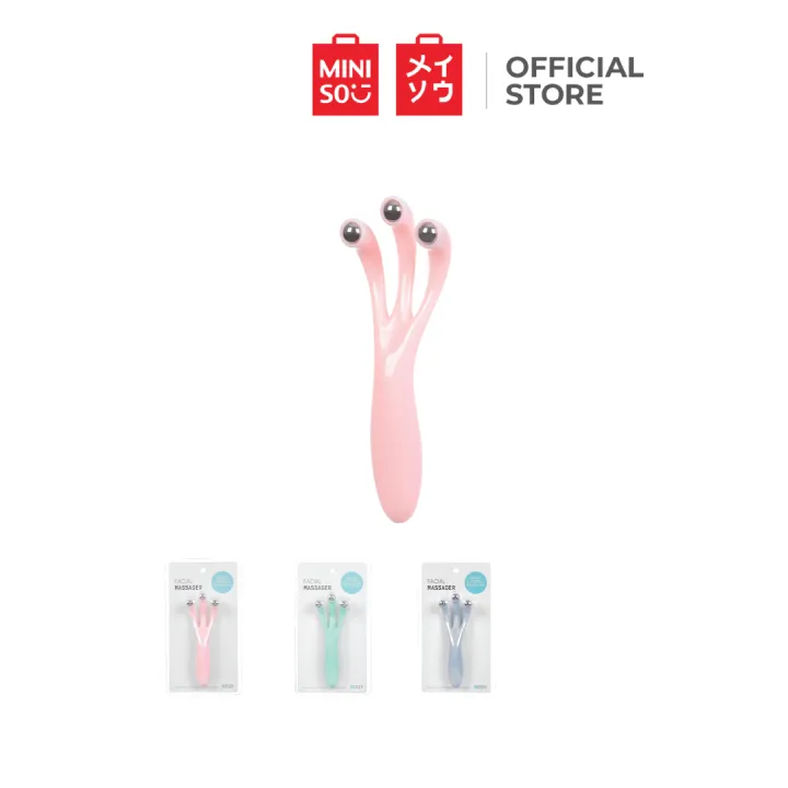 MINISO Facial 360 Degree Massager - 3 Ball Massager Handheld Roller for ...