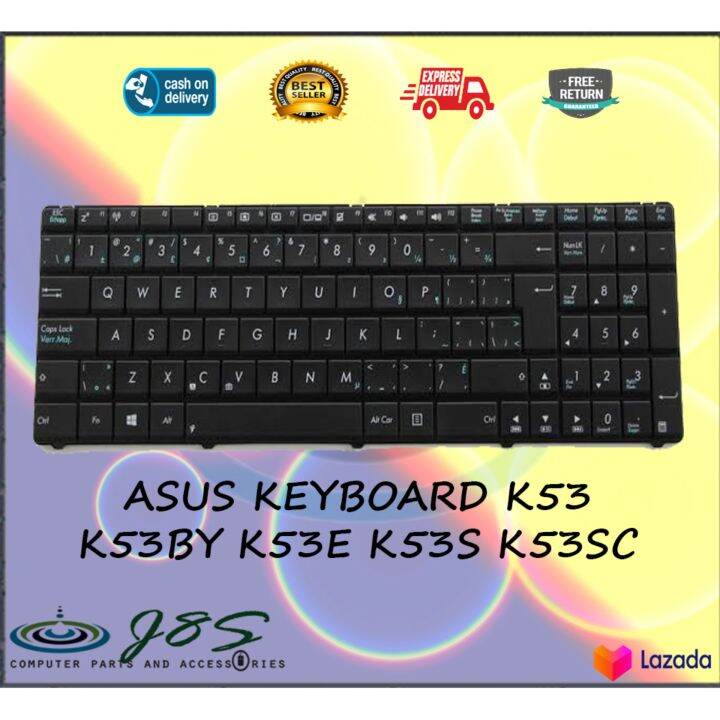 BRAND NEW asus KEYBOARD K53 K53BY K53E K53S K53SC KEYBOARD replacement ...