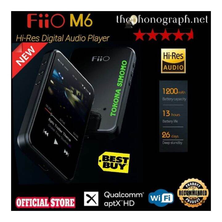 Fiio M6 Hi-Res Digital Audio Player Original | Lazada Indonesia