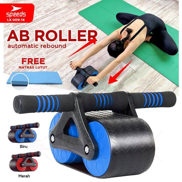 SPEEDS AB Wheel Abs Roller 2 Roda Alat Olahraga Latihan Fitnes Exercise ...