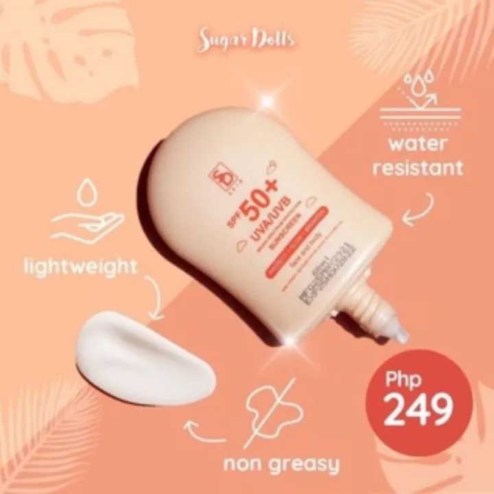 Sugar Dolls Sunscreen 60ml SPF50 UVA/UVB+ Broad spectrum No whitecast ...