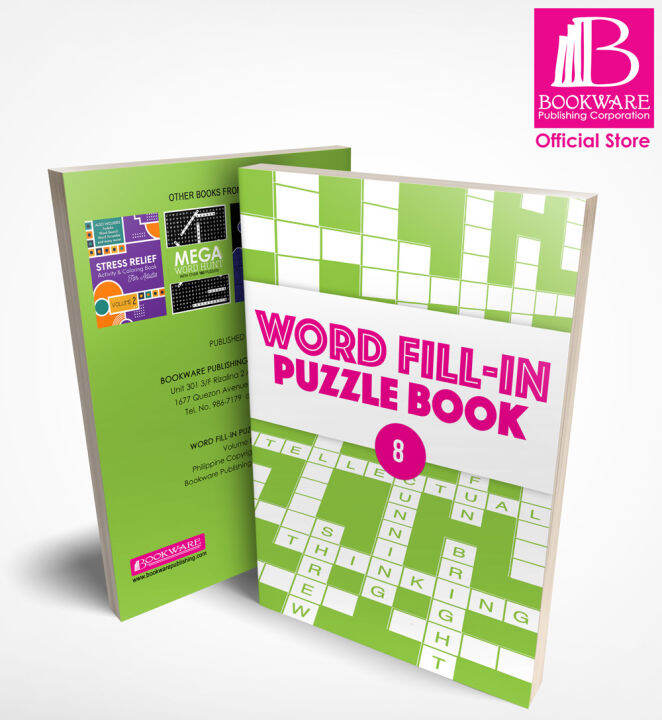 WORD FILL-IN PUZZLE BOOK (VOL 8) - SUITABLE FOR ALL AGES | Lazada PH