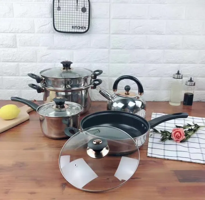 555 Makapal 9pcs Cookware Set | Lazada PH