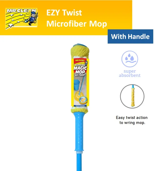 Mr Clean Ezy Twist Microfiber Mop with Handle | Lazada