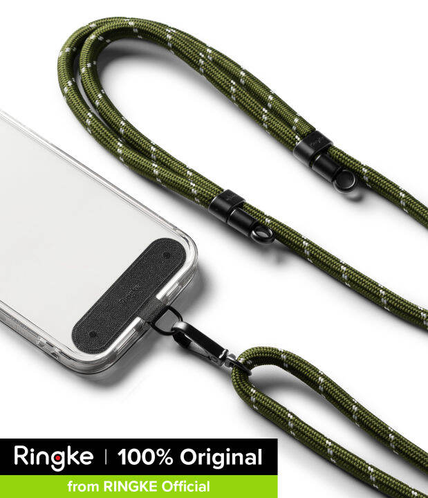 Ringke Holder Link Strap with Black Nylon Tag, Adjustable Crossbody ...