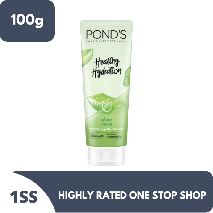 Ponds Healthy Hydration Aloe Vera Hydrating Jelly Cleanser 100g | Lazada PH