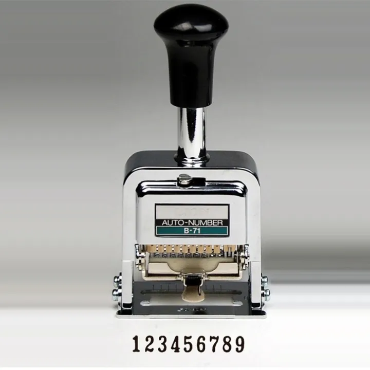 DIAMANT Self inking Automatic Numbering machine Digit Cap Stamping ...