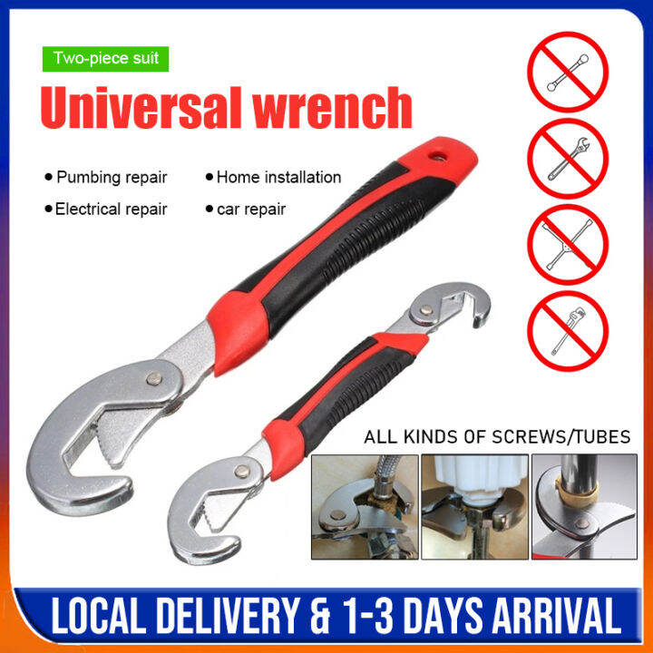 2PCS Multi-fuction snap adjustable Wrench Professional Tool Wrench ...
