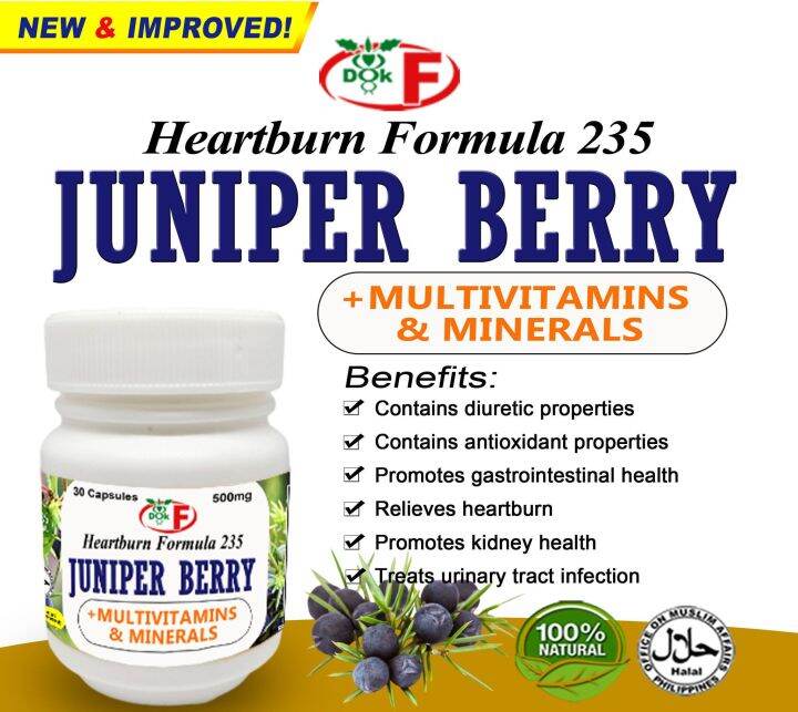 HEARTBURN FORMULA 235 JUNIPER BERRY CAPSULES | Lazada PH