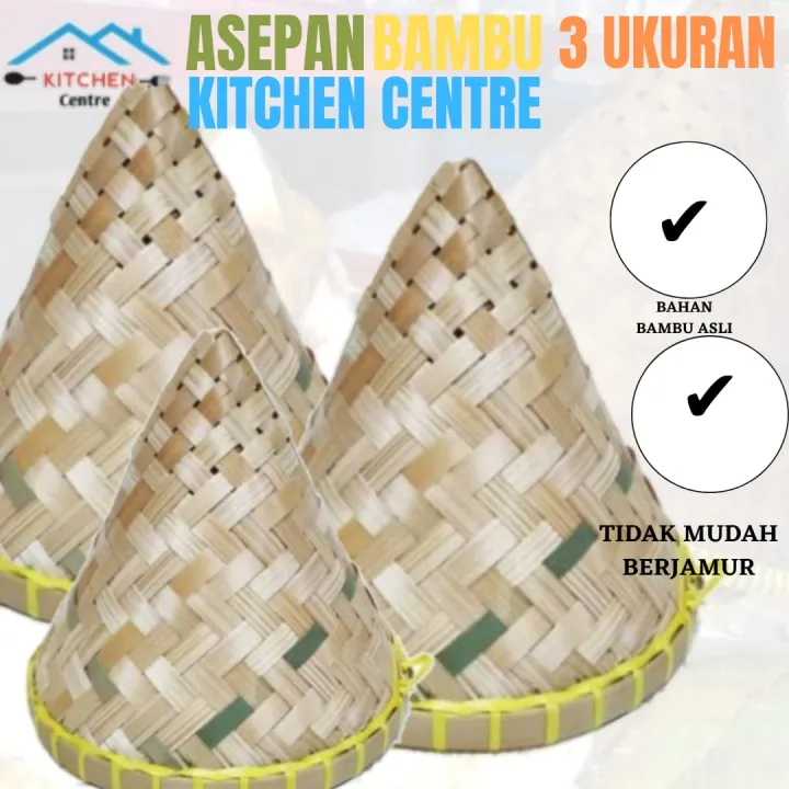 Aseupan Bambu Kukusan Bambu Asepan Bambu Cetakan Nasi Tumpeng Bambu ...