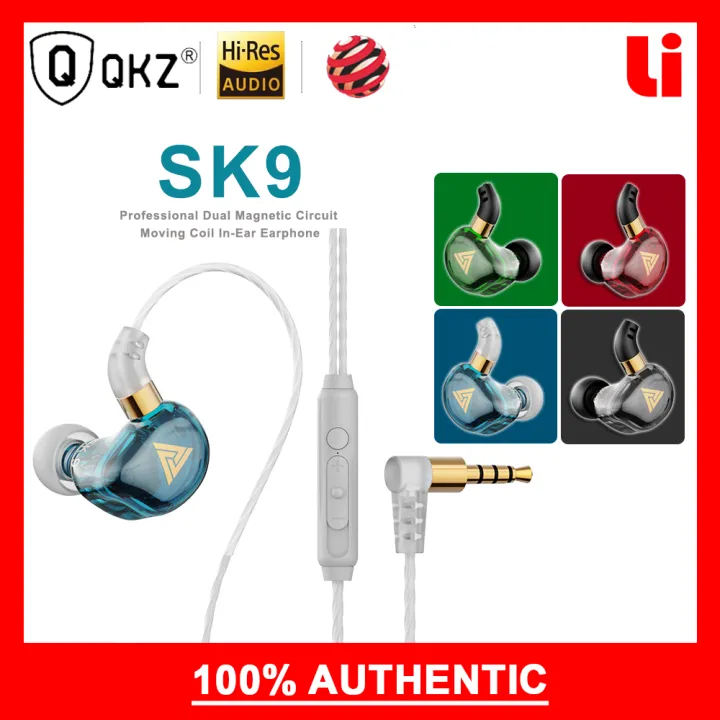 【New Arrival】QKZ SK9 In Ear Bass Earphones Sport Stereo with Microphone ...