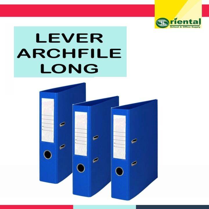 Long size Lever Archfile - Filing Documents - 3 Spine Arch FIle - BLUE ...