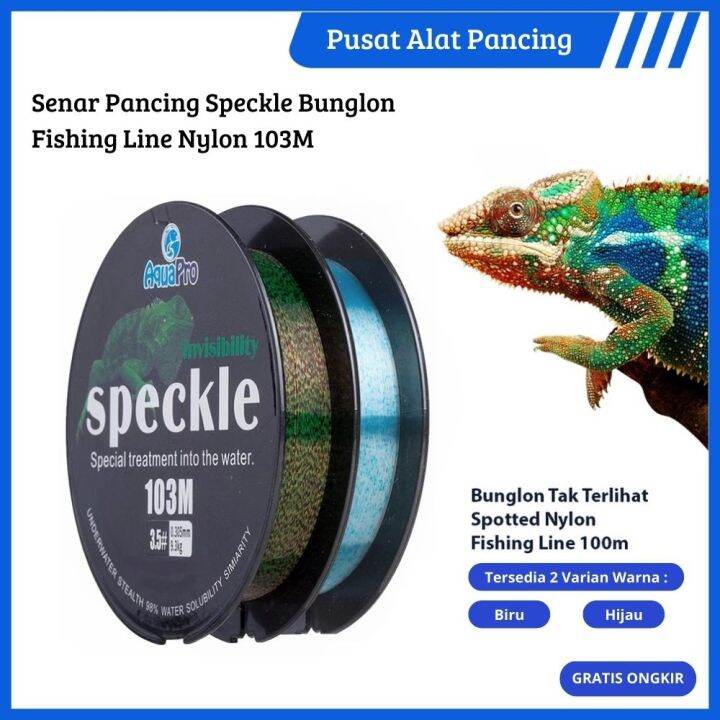 Senar Pancing Ikan Line Fishing Speckle Bunglon Warna Hijau Biru Senar ...