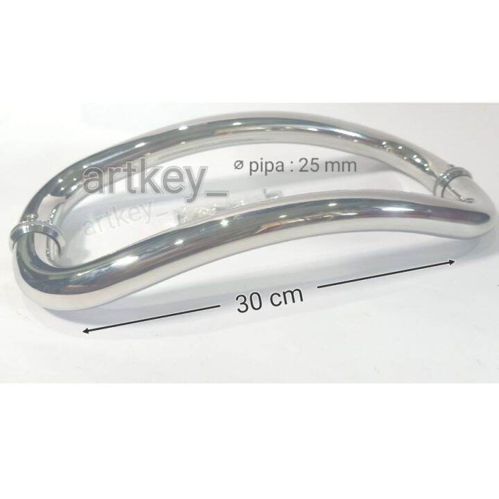 Handle pintu Kaca & Alumunium Model C as 30 cm LENGKUNG | Lazada Indonesia