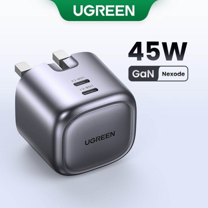 UGREEN 45W GaN PD Fast Charger Quick Charge 2 USB C Port Charger with ...