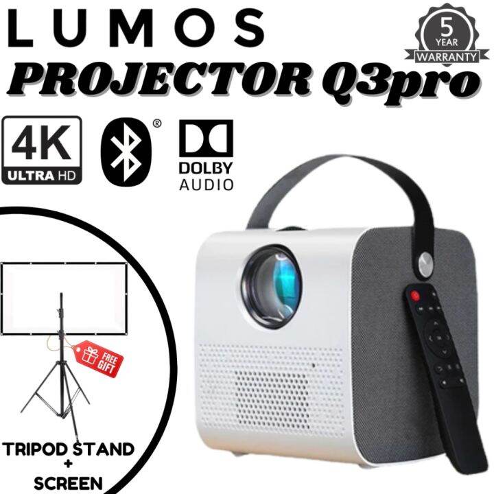 xOriginal Qualityx ♙ (5 Years Warranty)Projector Q3pro Built-in App Projector q3 pro | Lazada PH