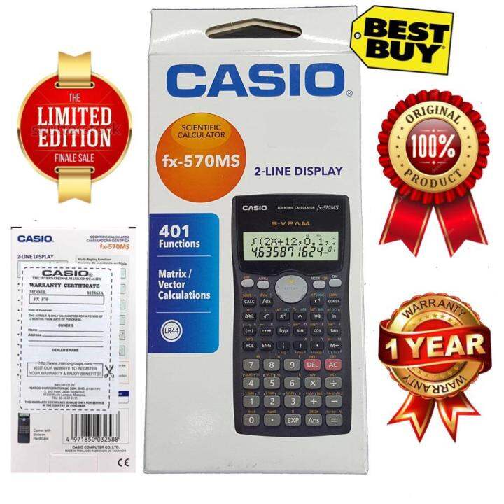 FX-570MS CASIO SCIENTIFIC CALCULATOR | Lazada