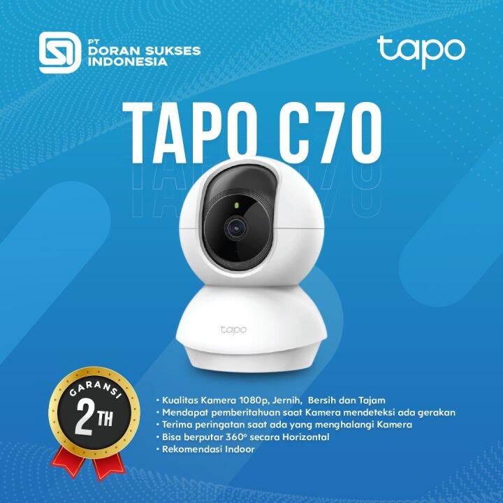TP-LINK Tapo TC70 Pan/Tilt Home Security Wi-Fi Camera | Lazada Indonesia
