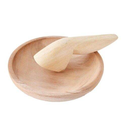 SPR Ulekan Kayu / Cobek Kayu / Ulegan Kayu Set Premium | Lazada Indonesia