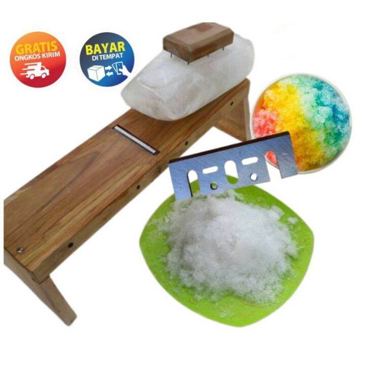 SERUT ES BATU MANUAL-ALAT SERUT ES BATU KAYU JATI ASLI -SERUT ES BATU ...