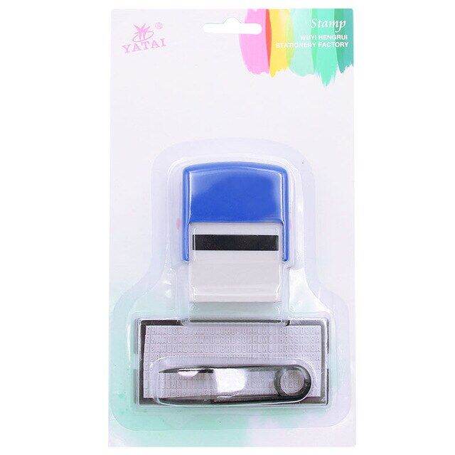 Rubber Stamp Kit DIY Custom Personalized Self Inking Business Address ...