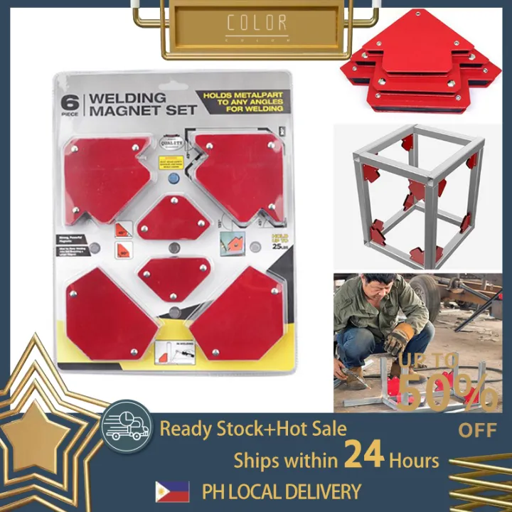 6Pcs Welding Magnet Locator Set Holders 25lbs 9lbs 25lbs Multi Angles ...