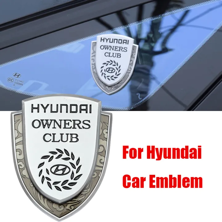 Night Knight 1PC Auto Badge Emblem For Hyundai Matrix Elantra Getz I10 ...